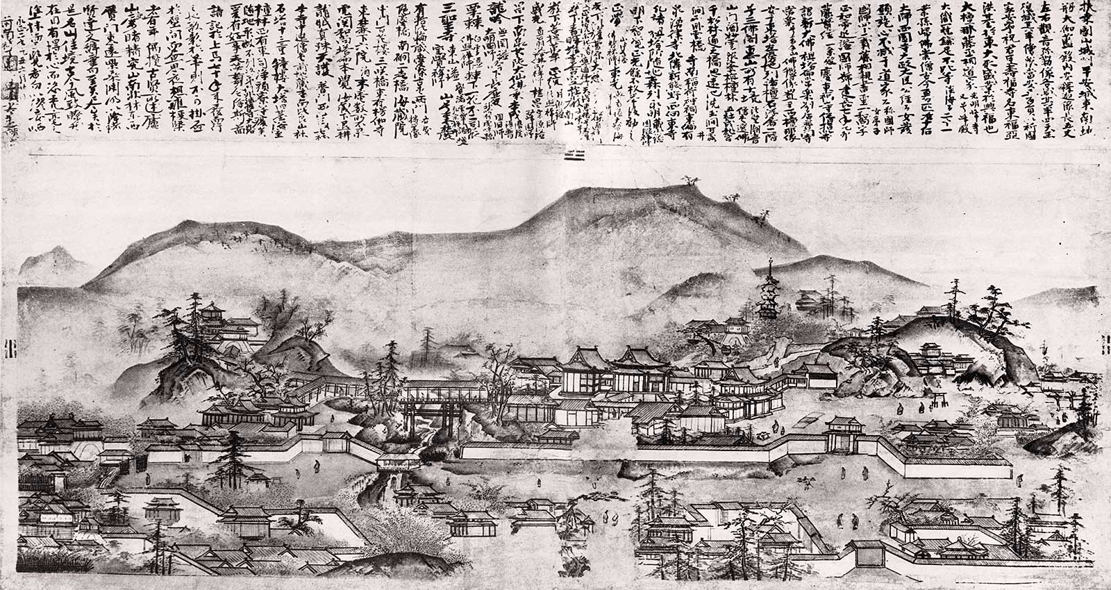 東福寺伽藍図 とうふくじがらんず Tofukuji temple Figure. 雪舟 Sesshu jpssesh58